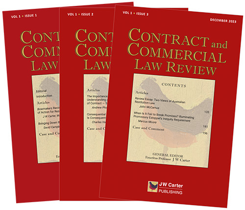 Contract and Commercial Law Review - J W Carter Publishing